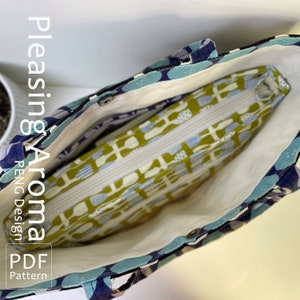 Purse Insert Sewing Pattern, Tote Organizer Sewing Tutorials, Zipper ...