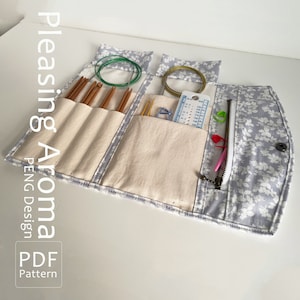 Sewing Pattern Knitting Needle Case/2 Size/needle Case Pattern/canvas ...