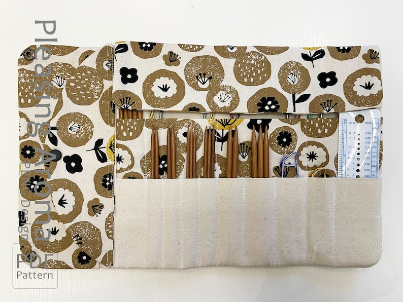 Knitting Needle Case Sewing Pattern/needle Case Sewing Tutorials/pdf ...