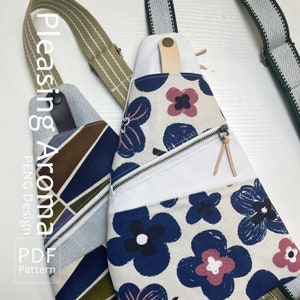 Personal Flex Bag Sewing Pattern, Sling Bag Templates, Chest Purses ...