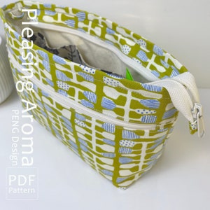 Purse Insert Sewing Pattern, Tote Organizer Sewing Tutorials, Zipper ...