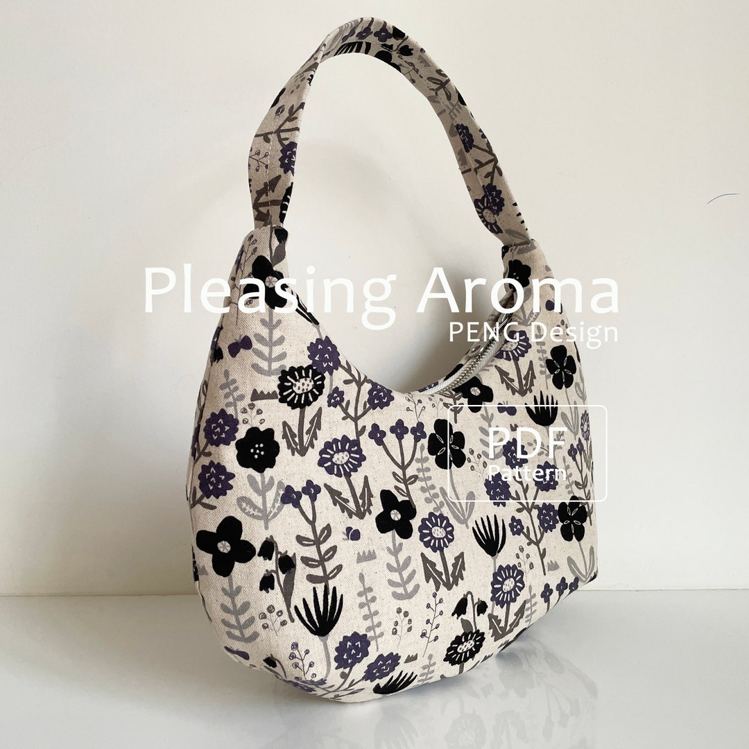 Moon Bag Sewing Templates,fabric Shoulder Bag Sewing Tutorials,pdf ...