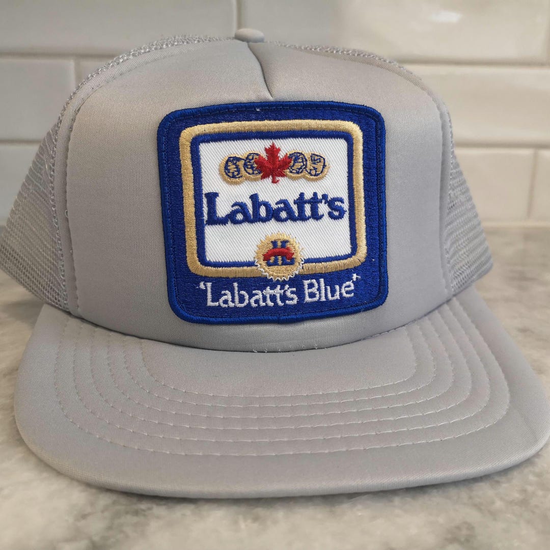 Vintage & Awesome 80's Labatt's Blue / Grey Snapback / Mesh ...