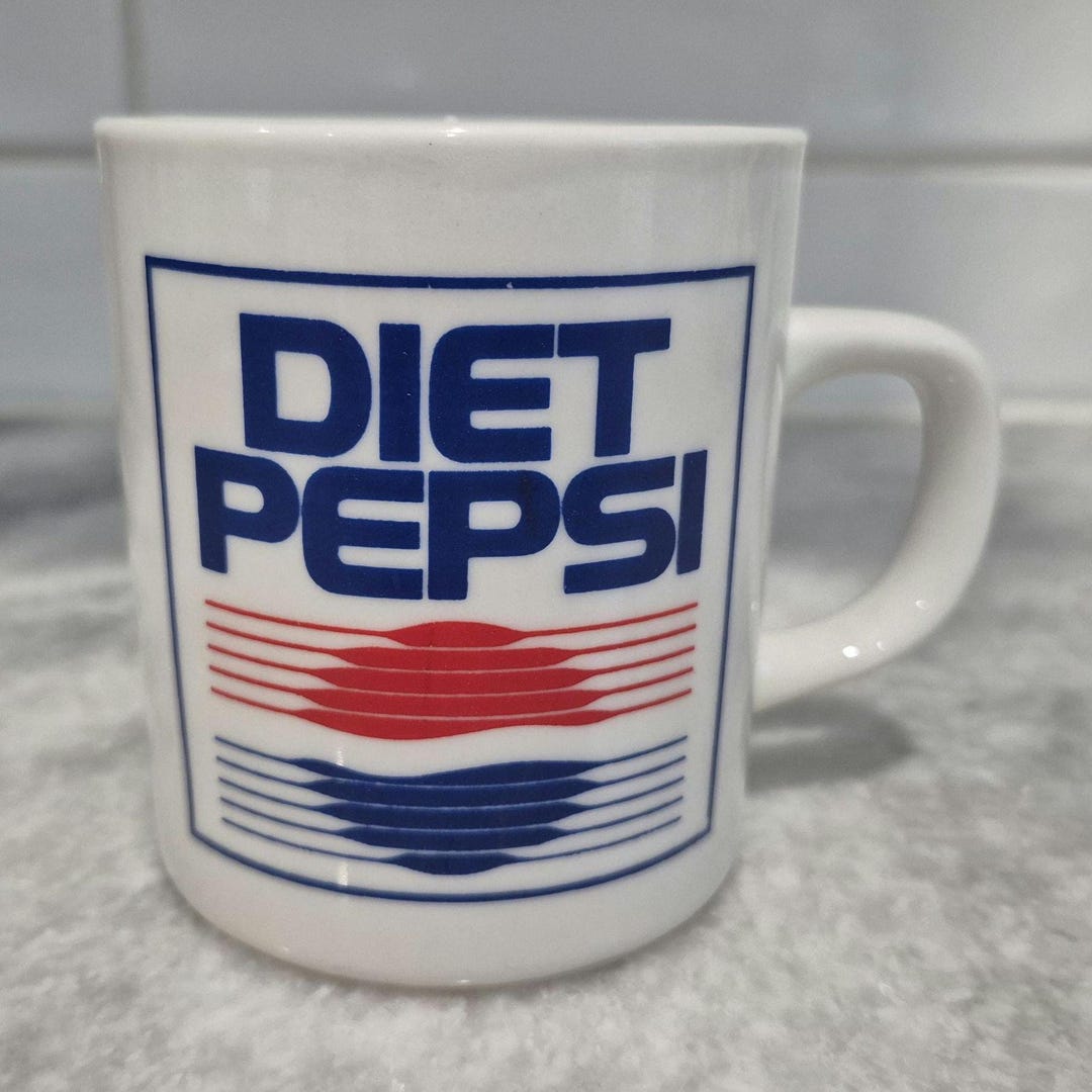 Vintage 80's Diet Pepsi Coffee Mug Ceramic Cup - Etsy