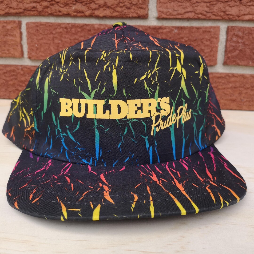 80s Neon Graffiti Snapback Hat: Paint Splatter Print Cap - Etsy