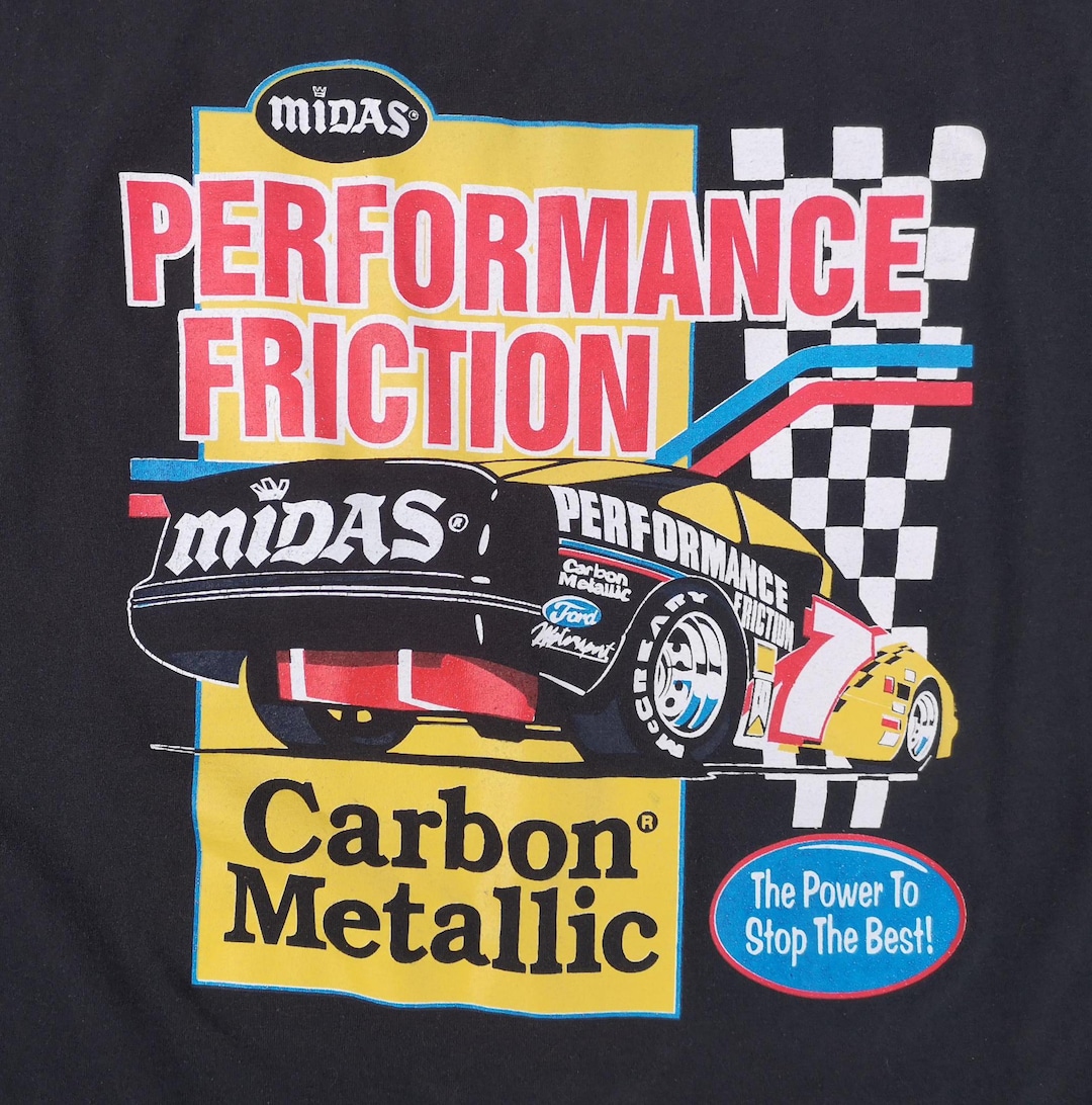 Vintage 90s Midas Racing T-shirt - Single Stitched XL - Etsy