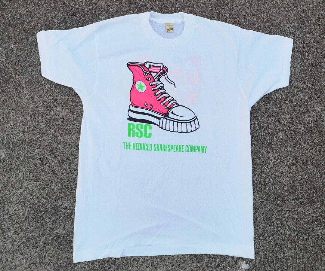 Vintage 80s RSC T-shirt: the Reduced Shakespeare Company, Screen Stars ...