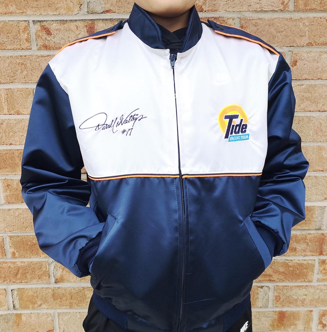Vintage Darrel Waltrip #17 Tide Racing Satin Jacket - Eagle Ridge Small ...