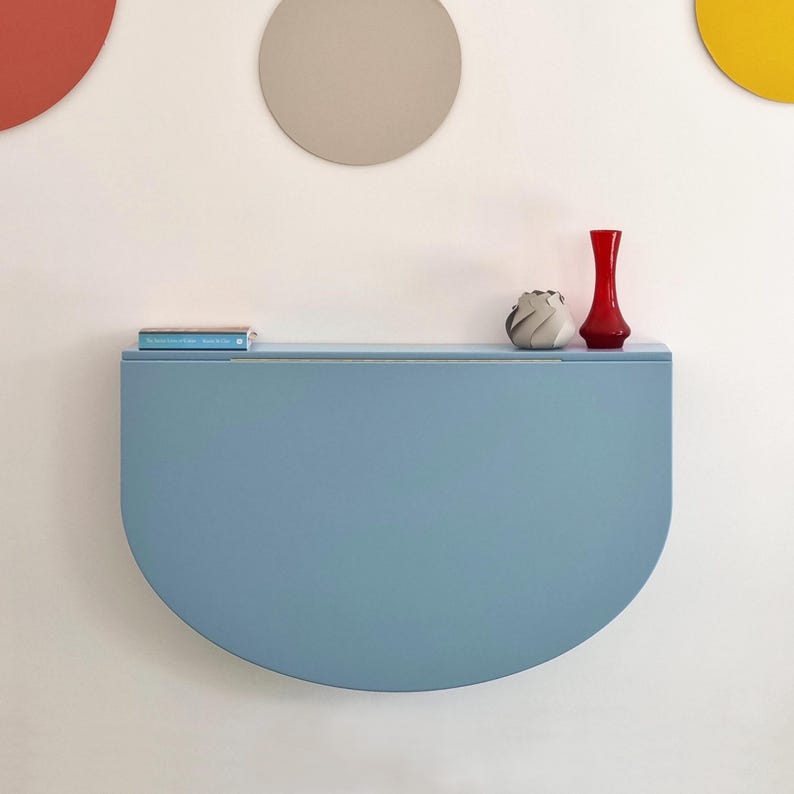 Folding Wall Table Half Round/small Drop Leaf Dining Table- Various ...