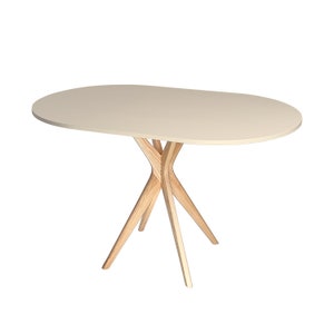 Oval /racetrack Shape Dining Table JUBI - Etsy UK