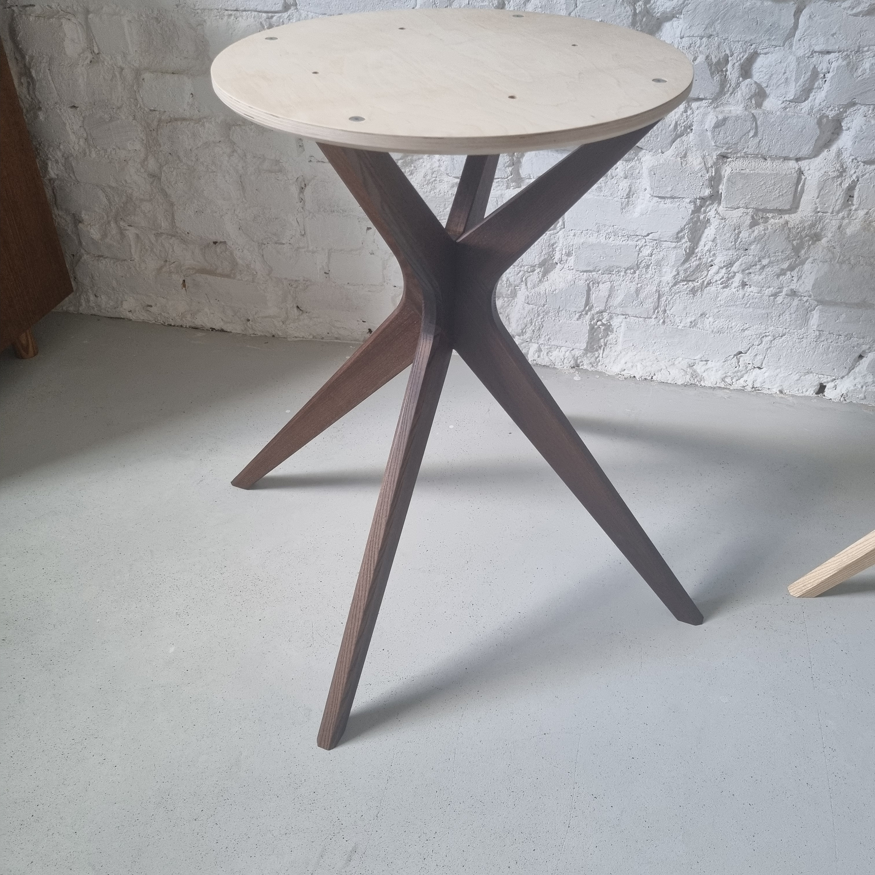 Table Base Solid Wood X Shape in Various Colours - Etsy UK