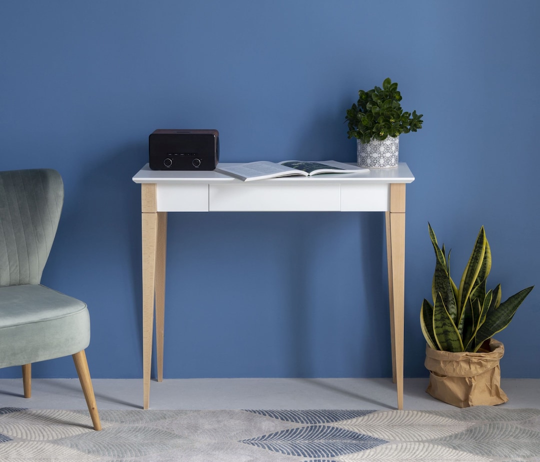 Narrow Writing Desk, Minimalist Desk MIMO - Etsy