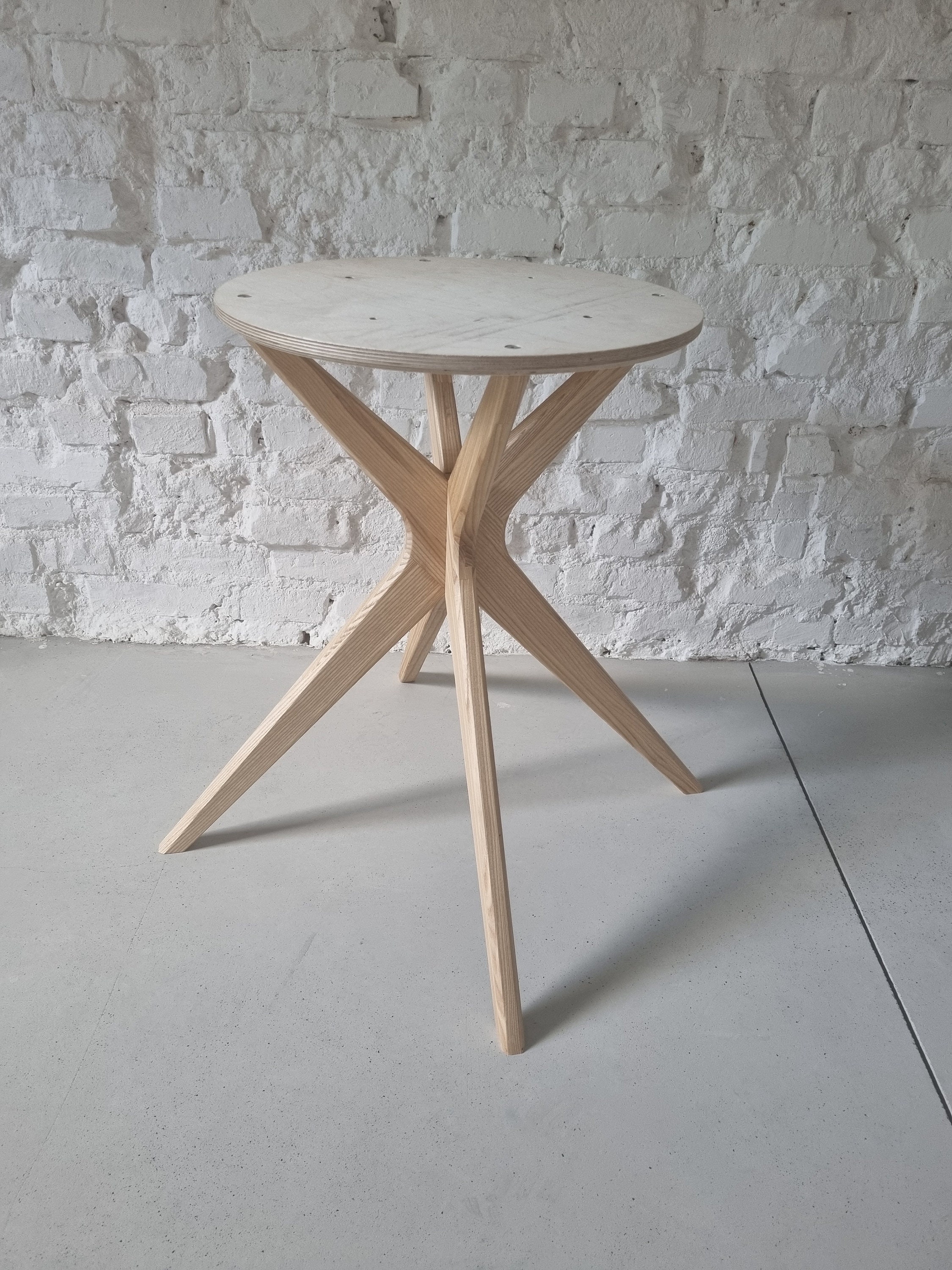 Table Base Solid Wood X Shape in Various Colours - Etsy UK