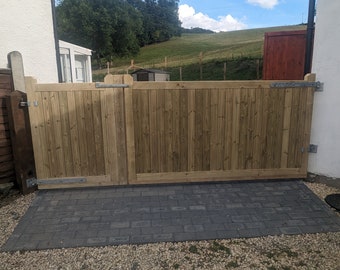 Wooden Gate New Garden Gates Timber Gate Handmade Bespoke Sizes Custom ...