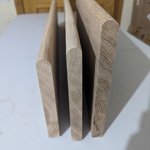 Solid Oak Window Board- Window Sill- 20mm Thick With Bullnose Moulding ...