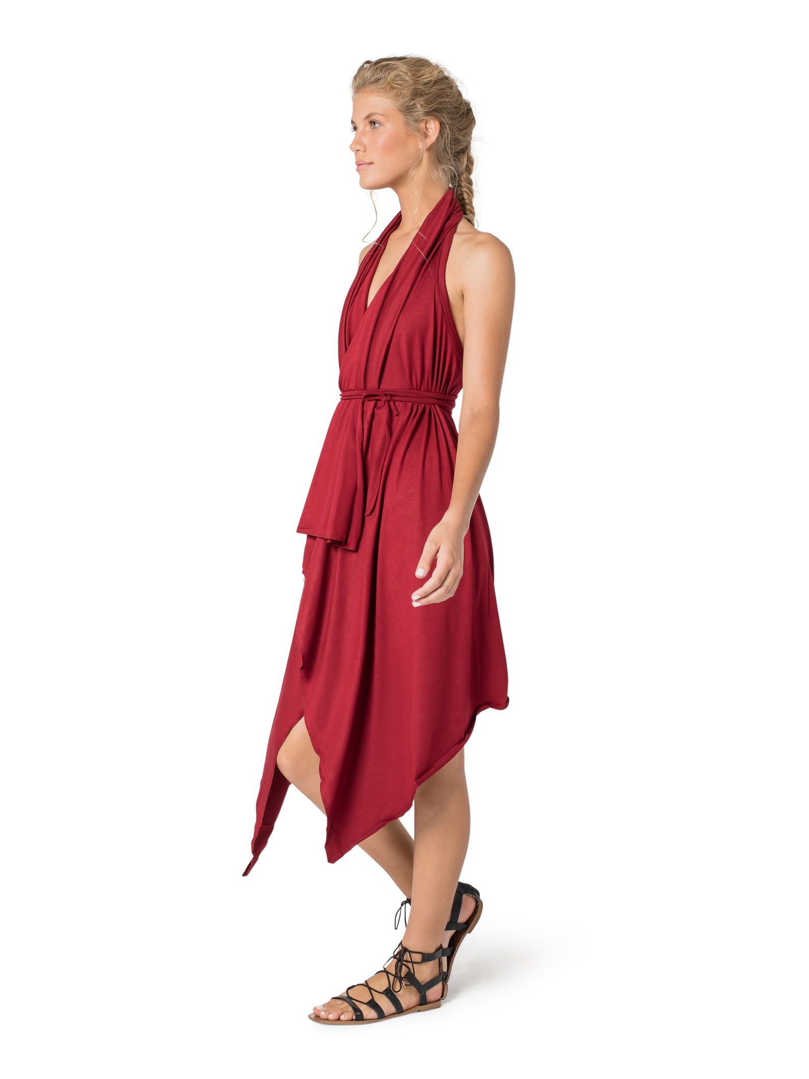 Versatile One Size Dress Sexy Red V-neck Dress for Women - Etsy