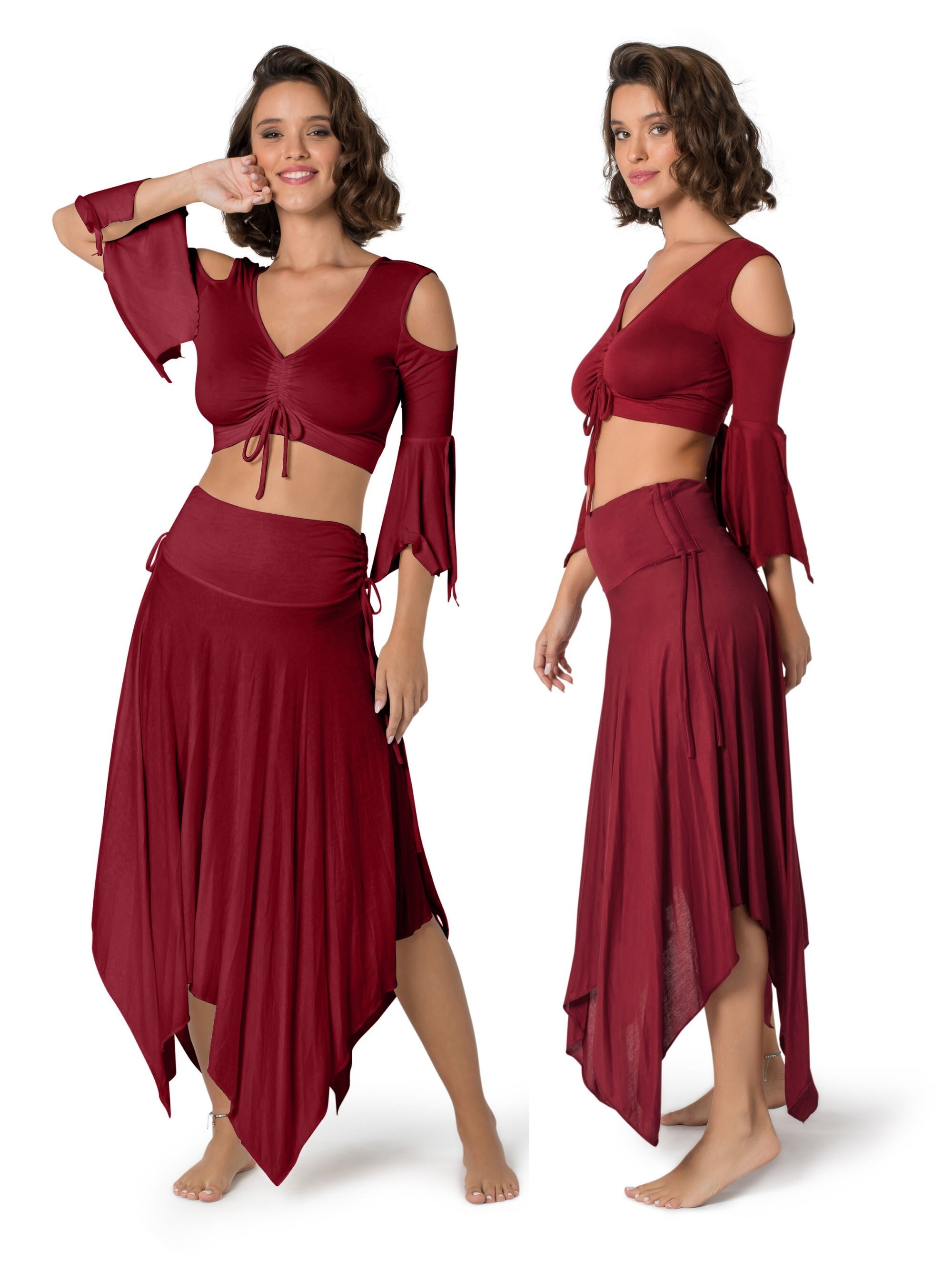 A Daily Low Price Store Hot Sales Of Goods Womens Belly Dance 13 Panel Chiffon Skirt Adult