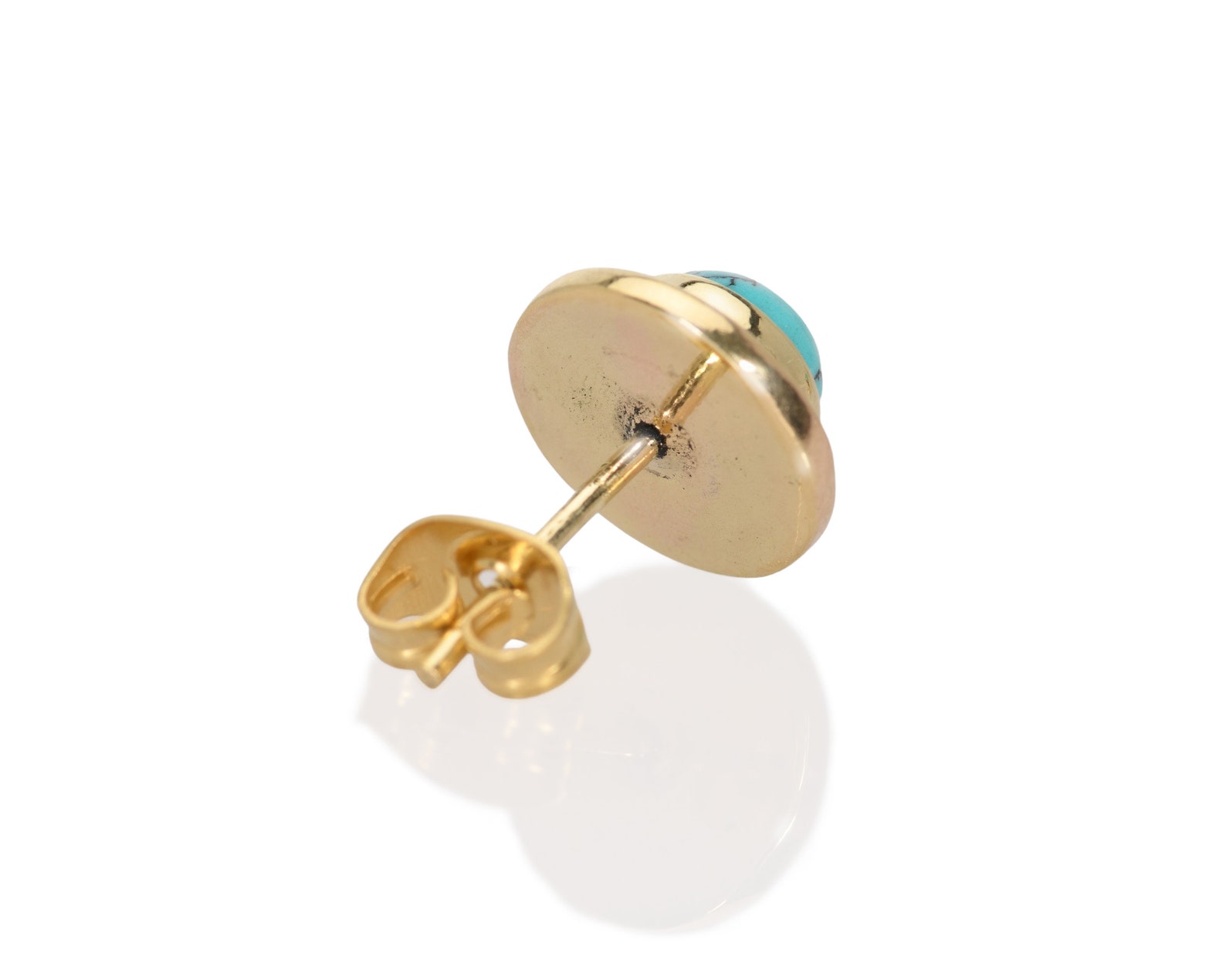 Turquoise Stud Earrings // Turquoise Earrings // Turquoise Ear Studs ...