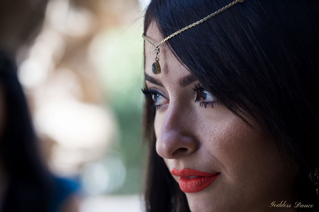Gold or Silver and Gemstone Tiara for Women for Parties, Tribal Fusion ...
