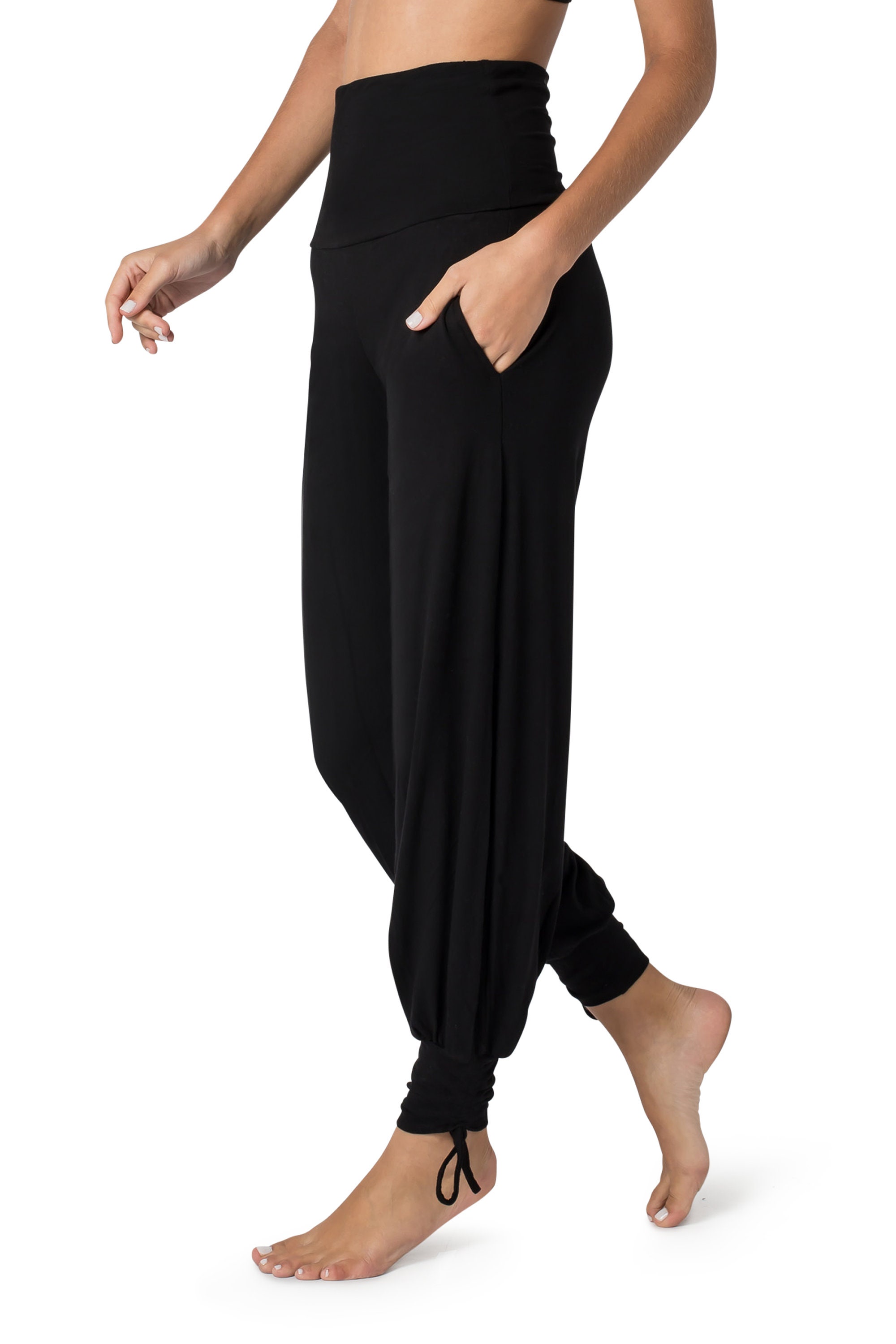 Black Yoga Pants, Boho Pants, Harem Pants, Loose Fit, Wide Trousers ...