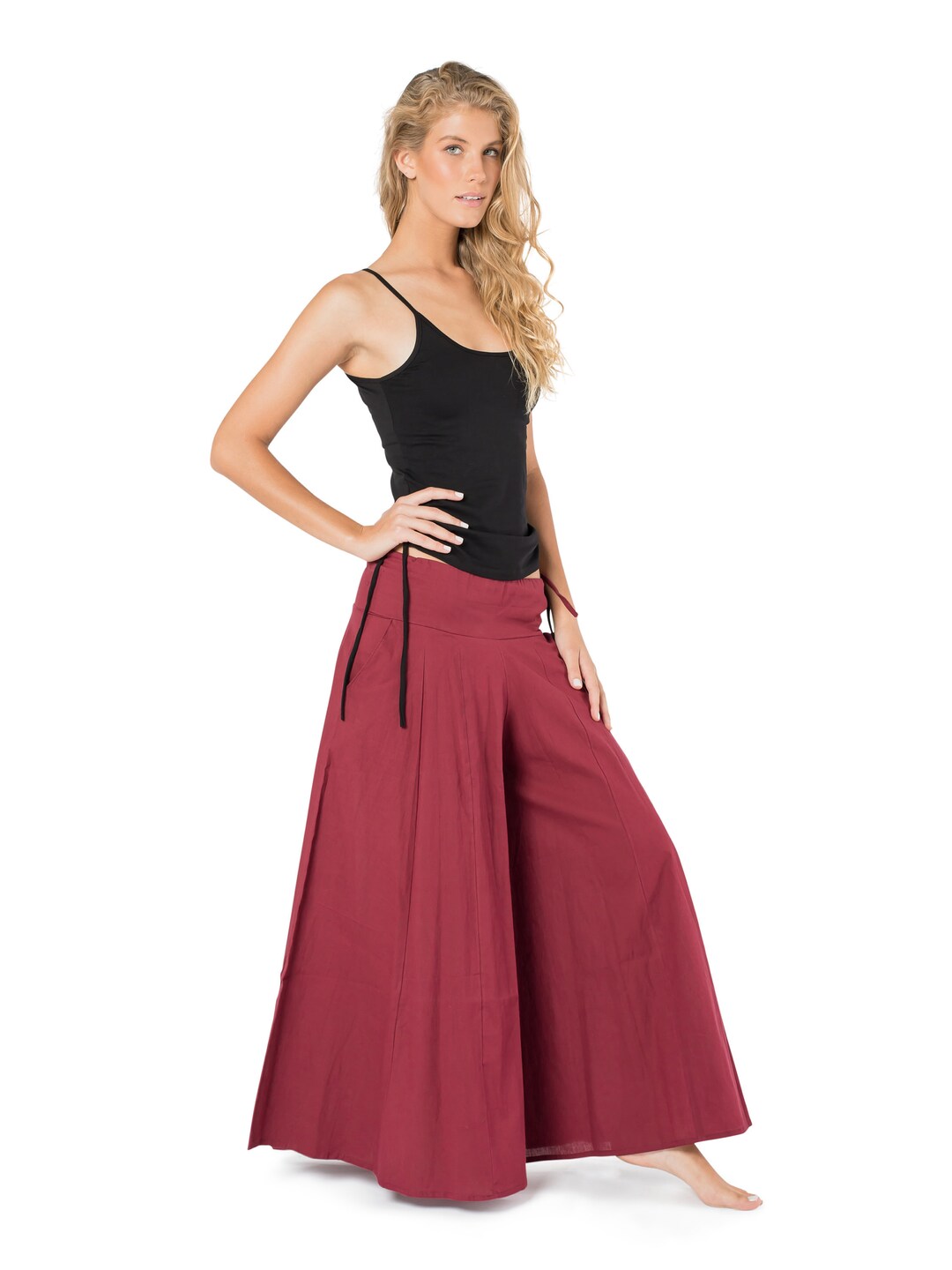 Skirt Pants, Wide Leg Pants, Maxi Pants, Red Pants, Yoga Pants for ...