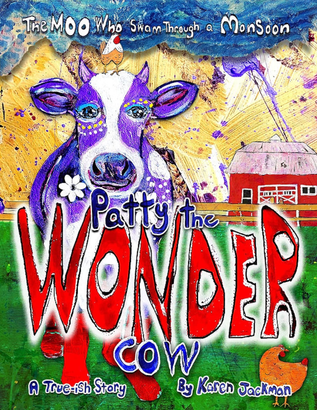 Handmade Book, Patty the Wonder Cow, a Funny, Farm Animal Adventure ...