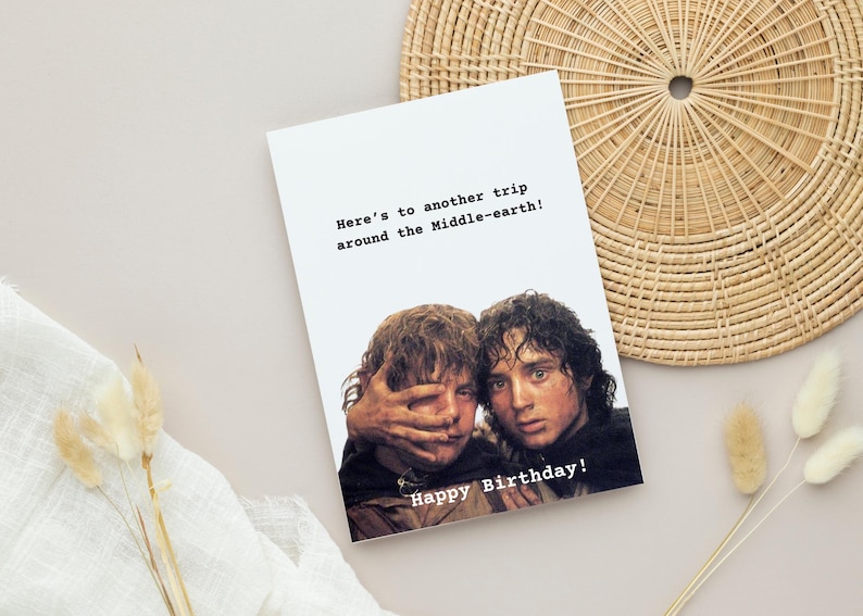 Lord of the Rings | Digital Download Birthday Card - Etsy