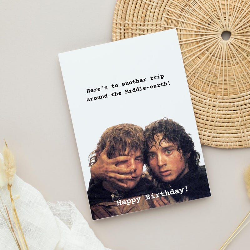 Lord of Rings Birthday Card - Etsy
