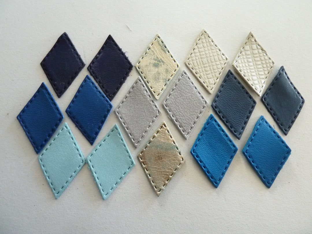 16 Small Fine Leather Diamonds 8 Colours for Creation - Etsy