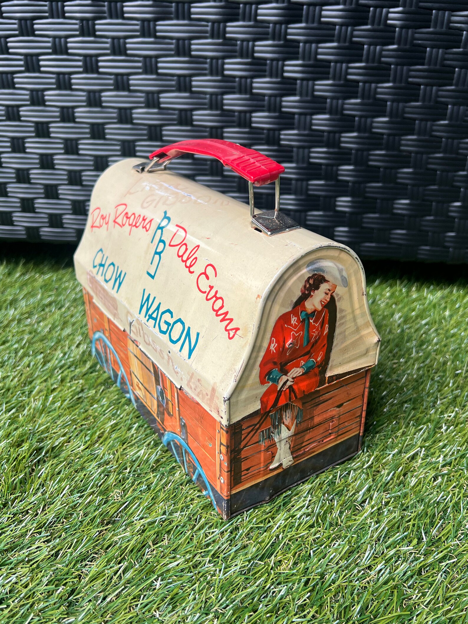 RARE! CHOW WAGON Lunch Box Roy Rogers Dale Evans, Antique Collectible ...