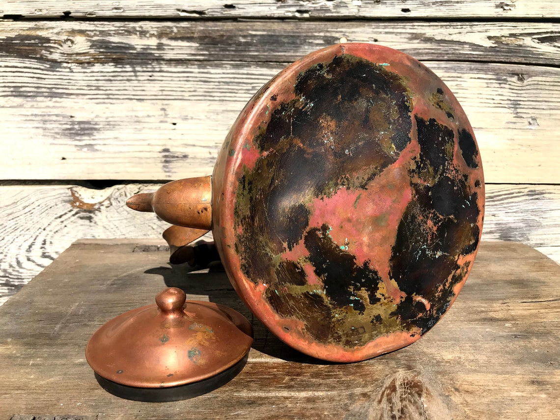 VINTAGE TAGUS COPPER Teapot, Copper Kettle, Made in Portugal, Rustic ...