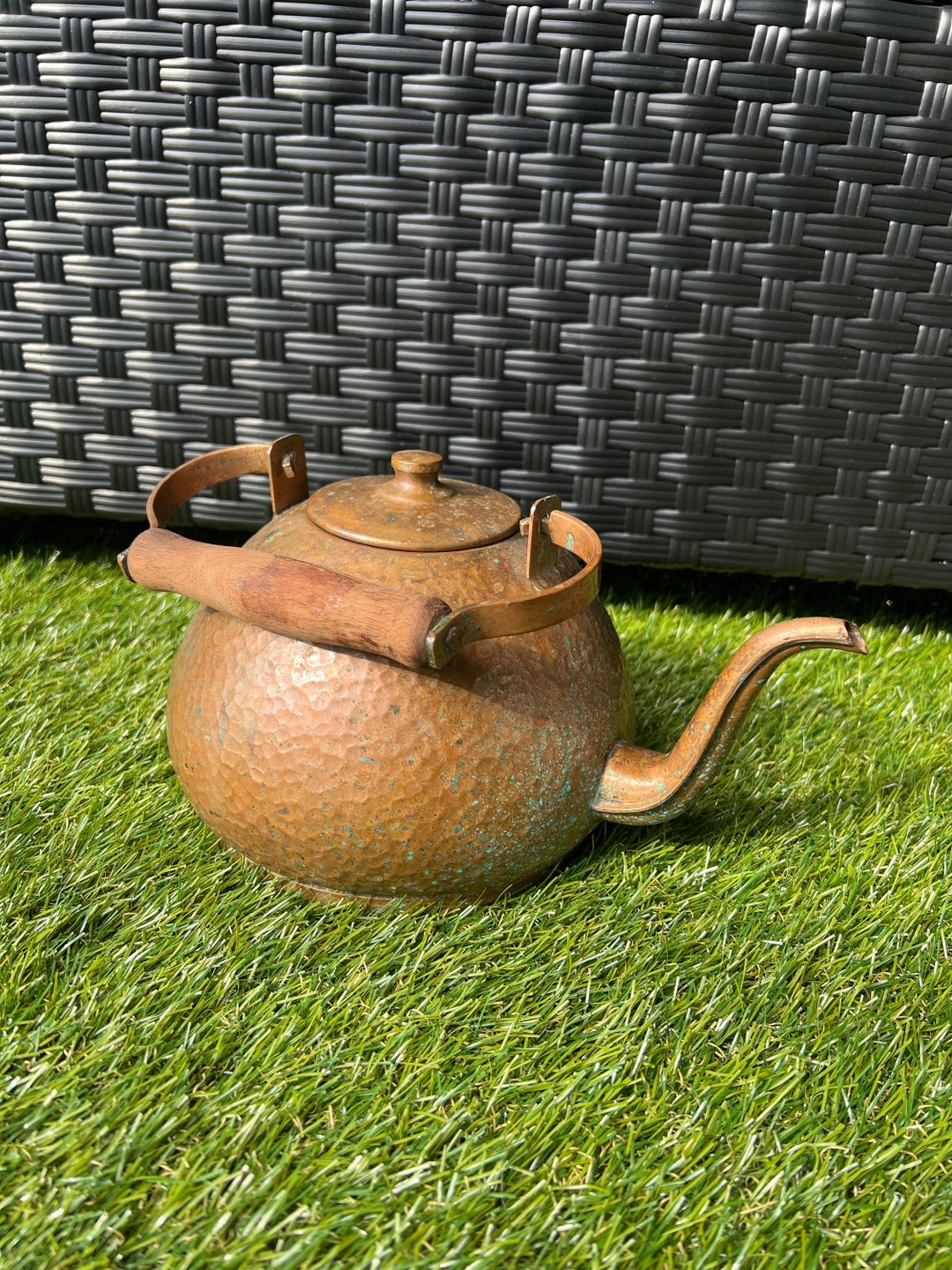 RECUERDO CHILE COPPER Hammered Teapot, Vintage Copper Kettle, Antique ...