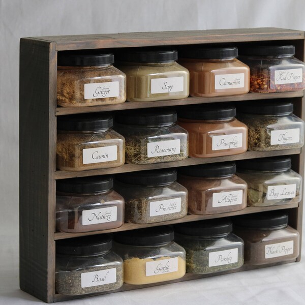 Rustic Spice Rack - Etsy