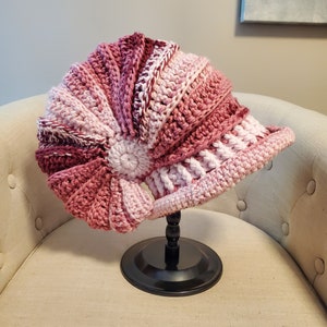 Pink Conch Shell Hat, Seashell, Snail Shell Hat, Rastafarian Slouchy ...