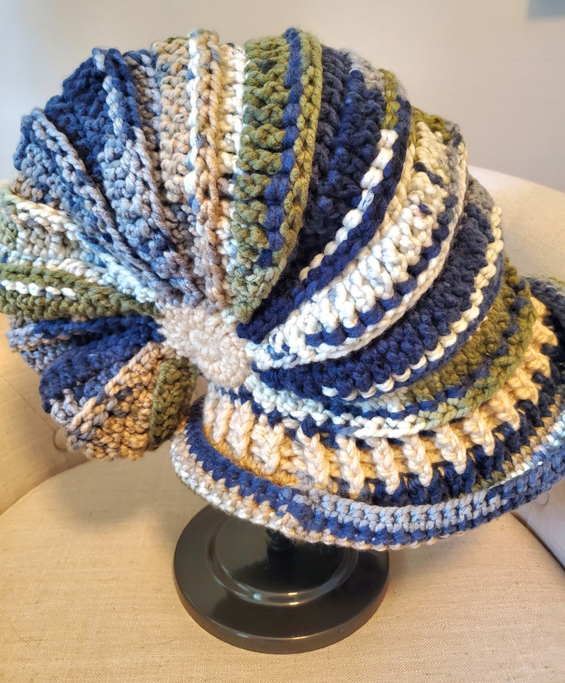 Conch Shell, Seashell, Snail Shell, Rastafarian Slouch Hat for Cosplay ...