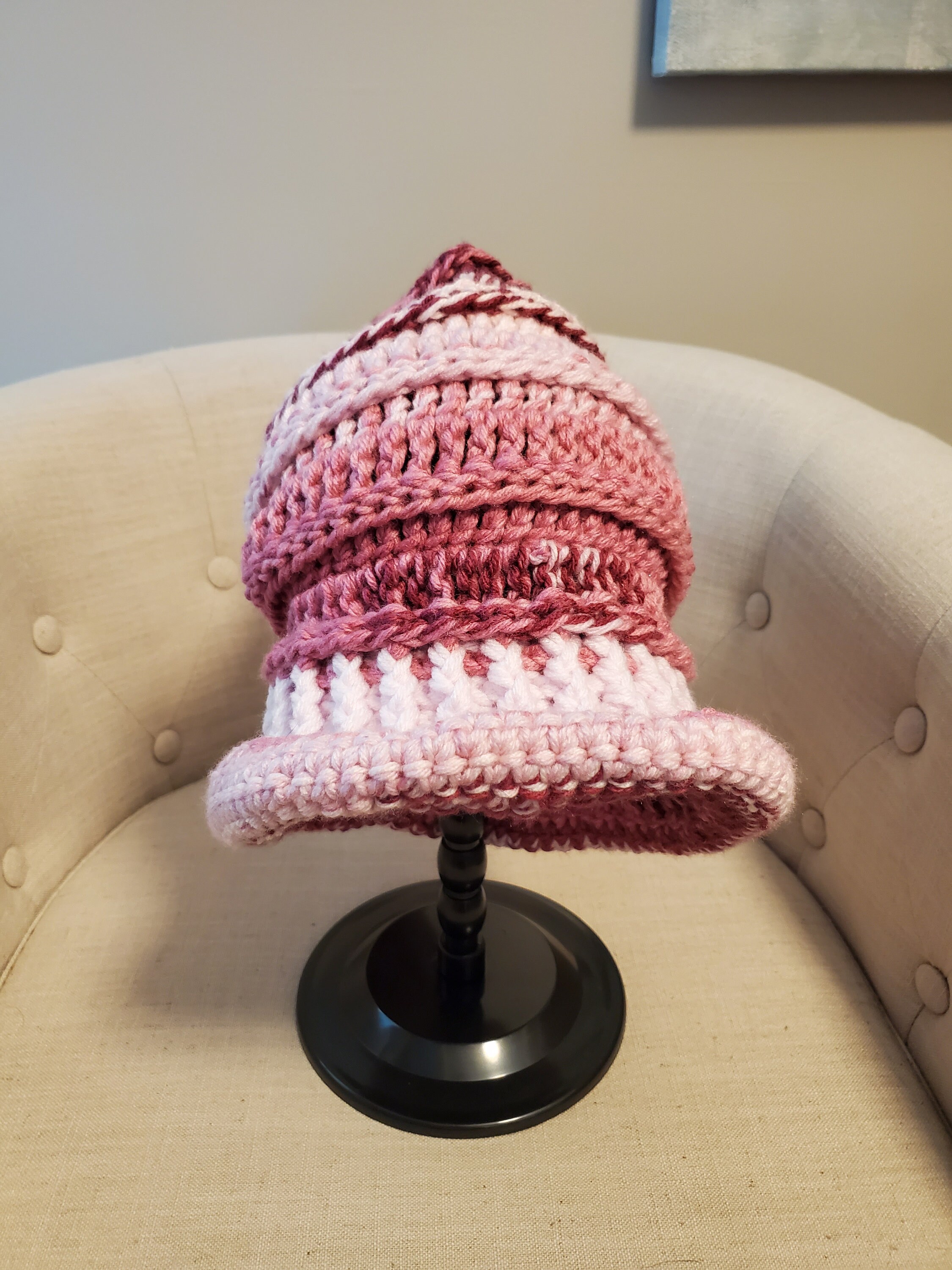 Pink Conch Shell Hat, Seashell, Snail Shell Hat, Rastafarian Slouchy ...