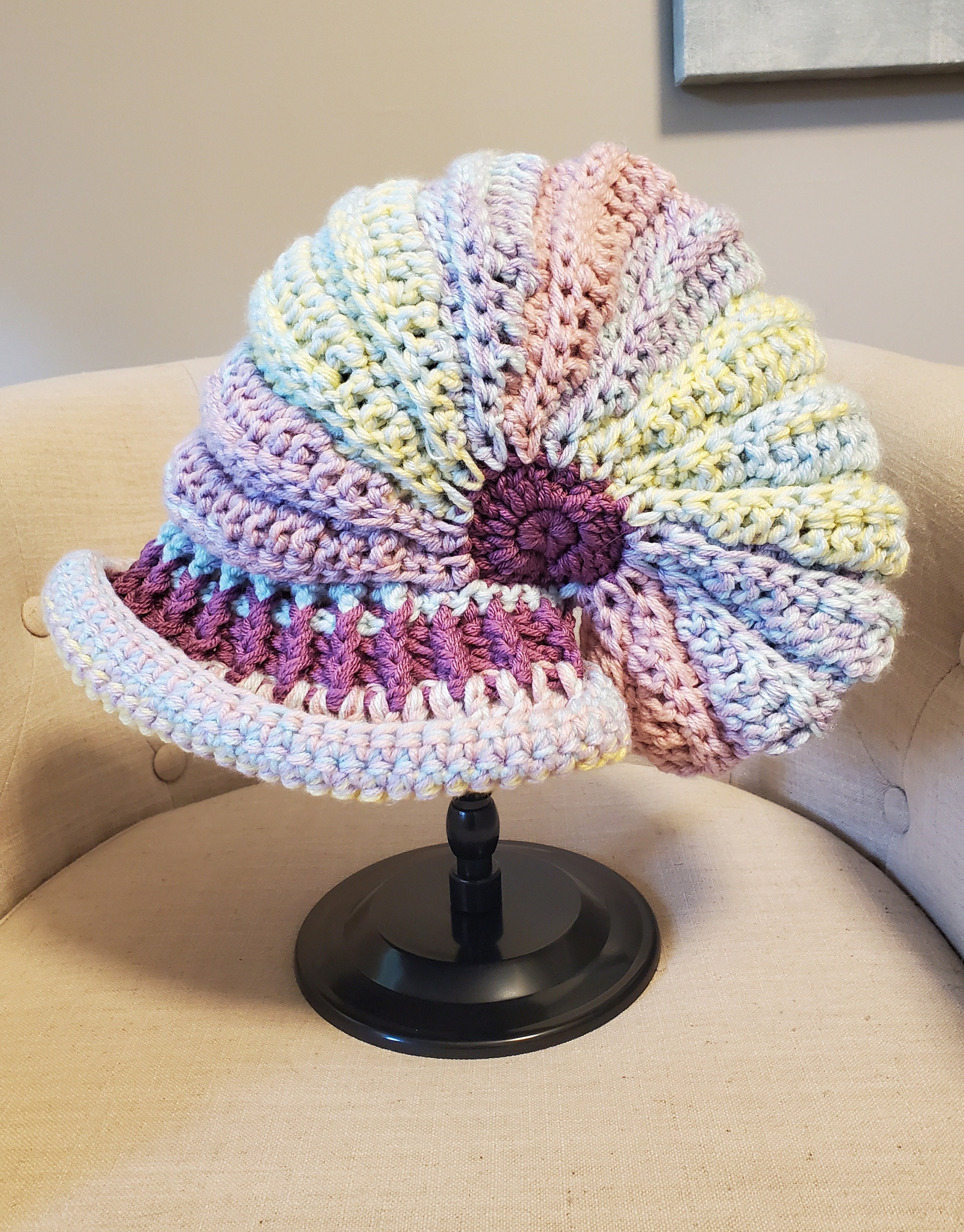 Conch Shell Hat, Seashell, Snail Shell, Rastafarian Slouchy Hat for ...