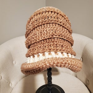 Conch Shell Hat, Seashell Hat, Snail Shell Hat, Rastafarian Slouchy Hat ...