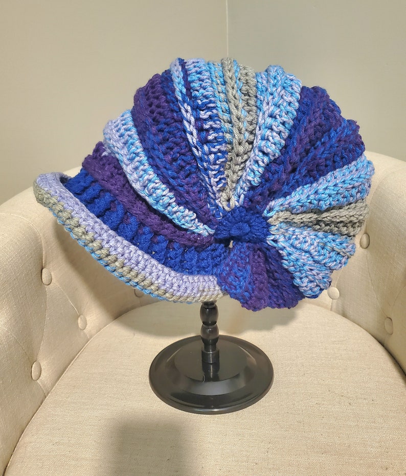 Conch Shell Hat, Seashell Hat, Snail Shell Hat, Rastafarian Slouchy Hat ...