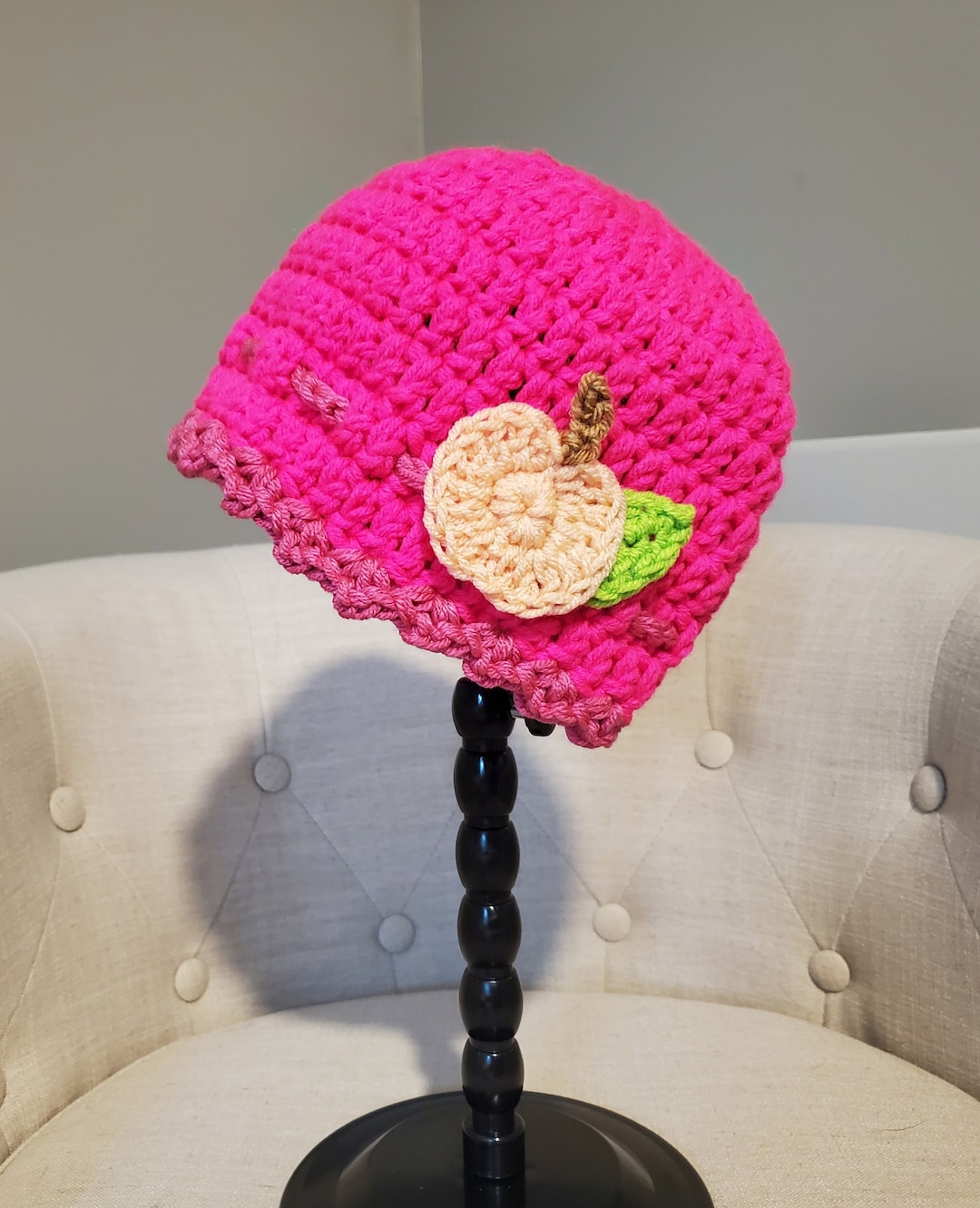 2000's Little APRICOT Character Inspired Beanie Hat, Strawberry ...