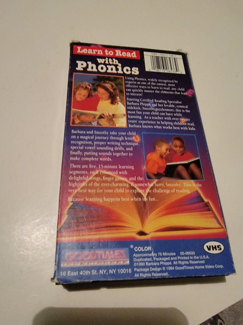 Learn to Read With Phonics VHS Classic Children's - Etsy Australia