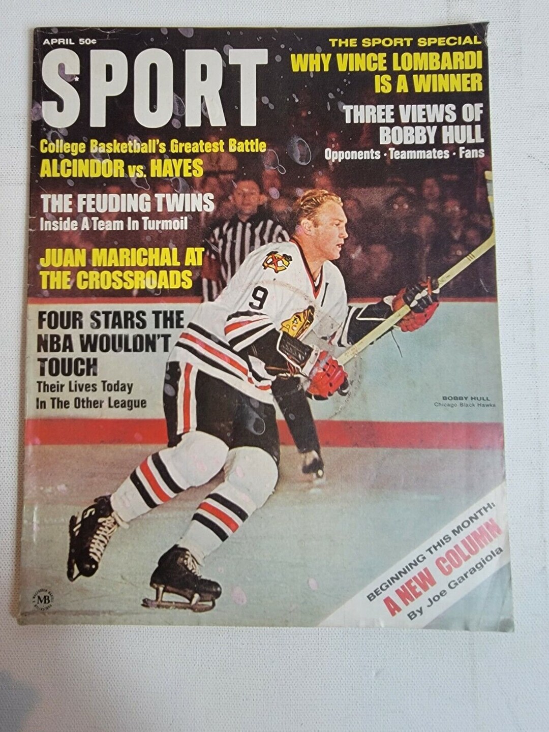 Vintage 1960s Sport Magazine Bobby Hull Chicago Black Hawks Lew ...