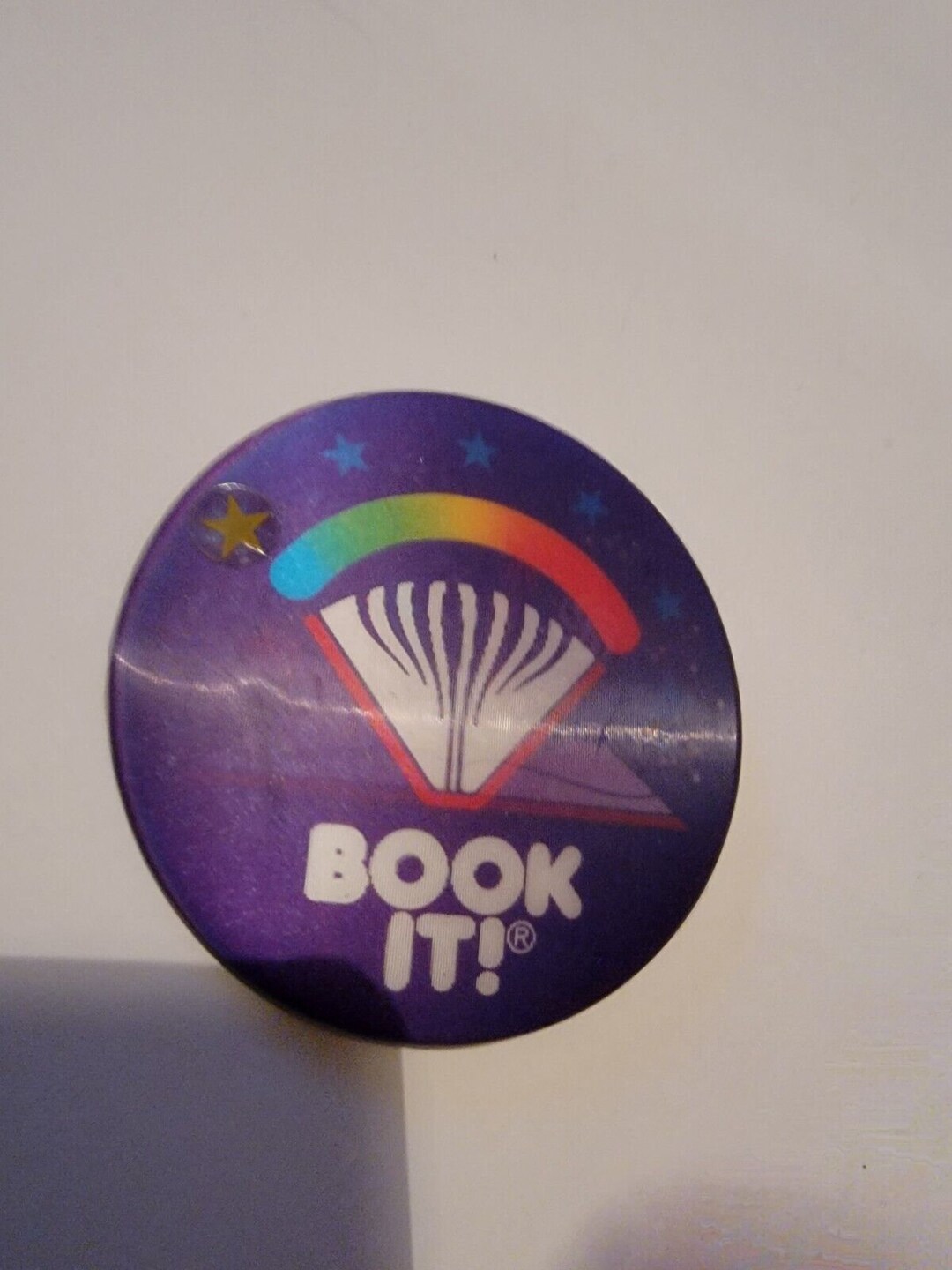 1988 Book It Pizza Hut Reading Program Lenticular Holograph 3 Pin Back ...