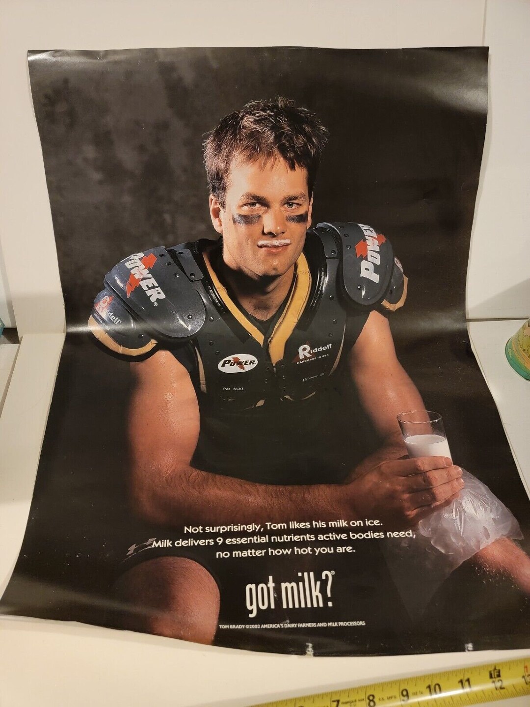 Vintage Tom Brady Got Milk New England Patriots Poster 2002 VTG Rare ...