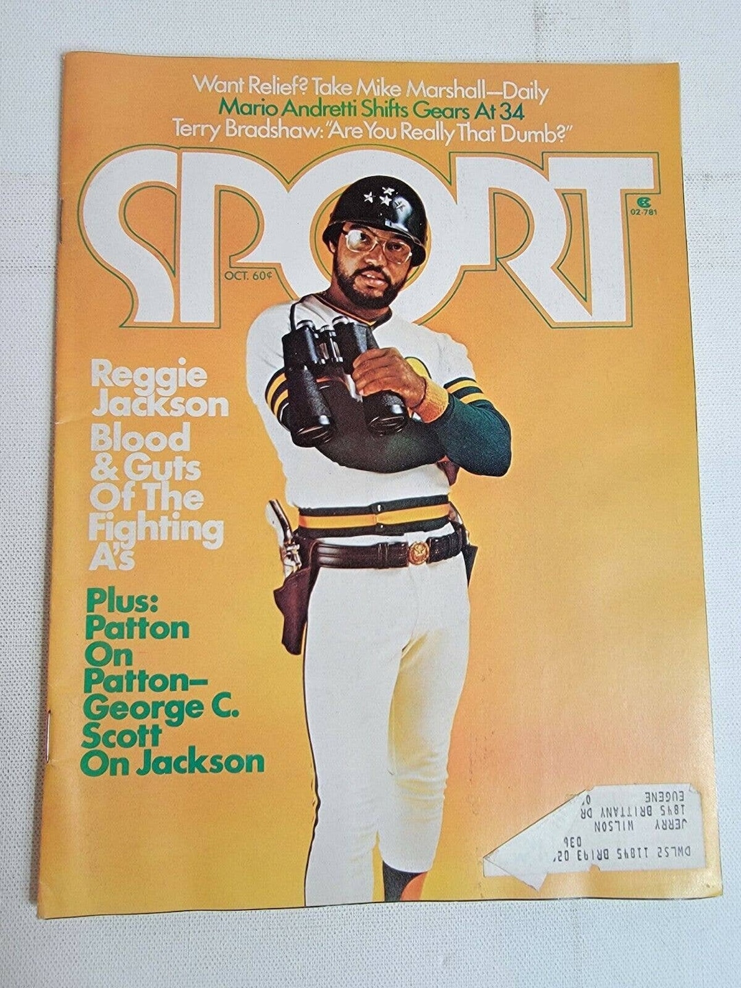 Vintage Sport Magazine 1974 Reggie Jackson Terry Bradshaw Mario ...