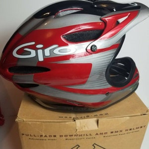 Giro Full Face Downhill and BMX Helmet Mad Max Gray Red Extreme Mountain Bike - Etsy