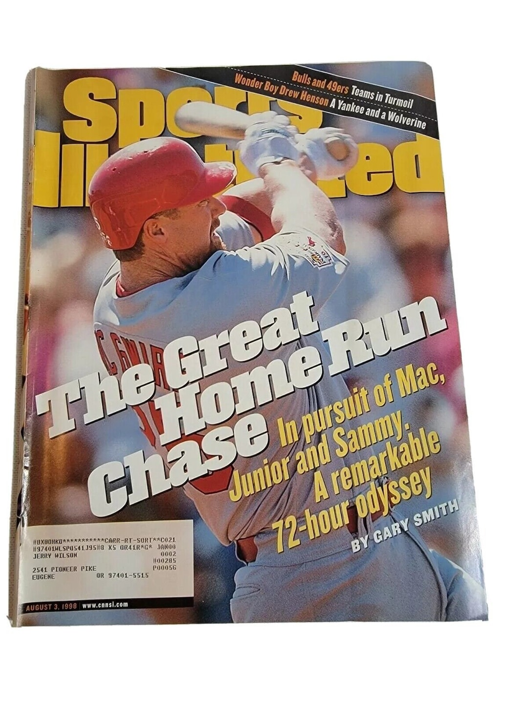 Vintage 1990s Sports Illustrated Magazine S.I. Mark Mcgwire Cardinals ...