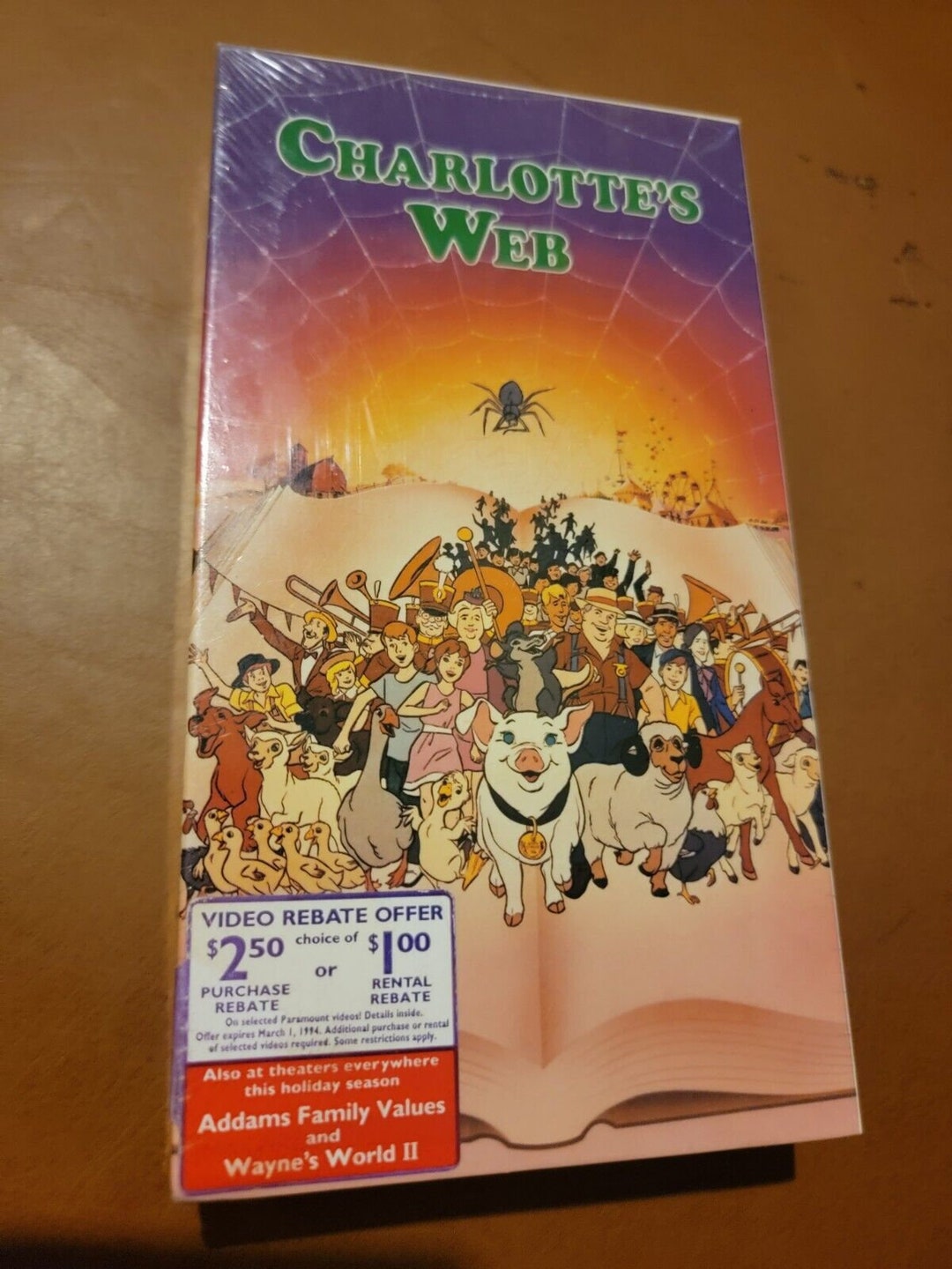 Charlotte's Web Vhs Video Tape 1972 Animated 1993 Mcdonald's Promo New ...