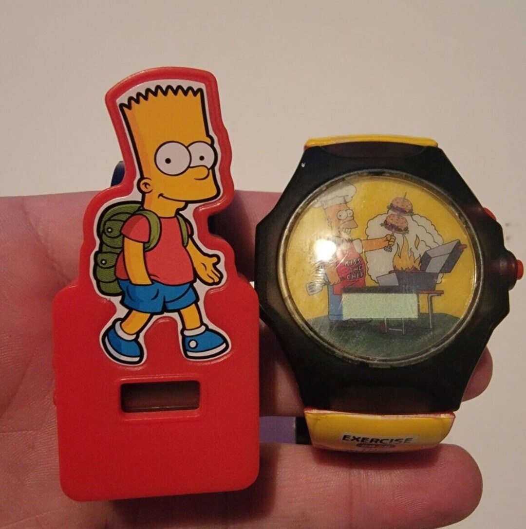 Lot of 2 the Simpsons Watches Homer & Bart Simpson Burger King - Etsy