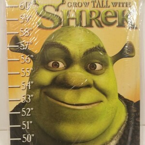 Grow Tall With Shrek Child Growth Chart 2004 Donkey Fiona Dreamworks ...